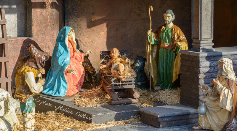 Where to find the most spectacular outdoor nativity scene in Rome.